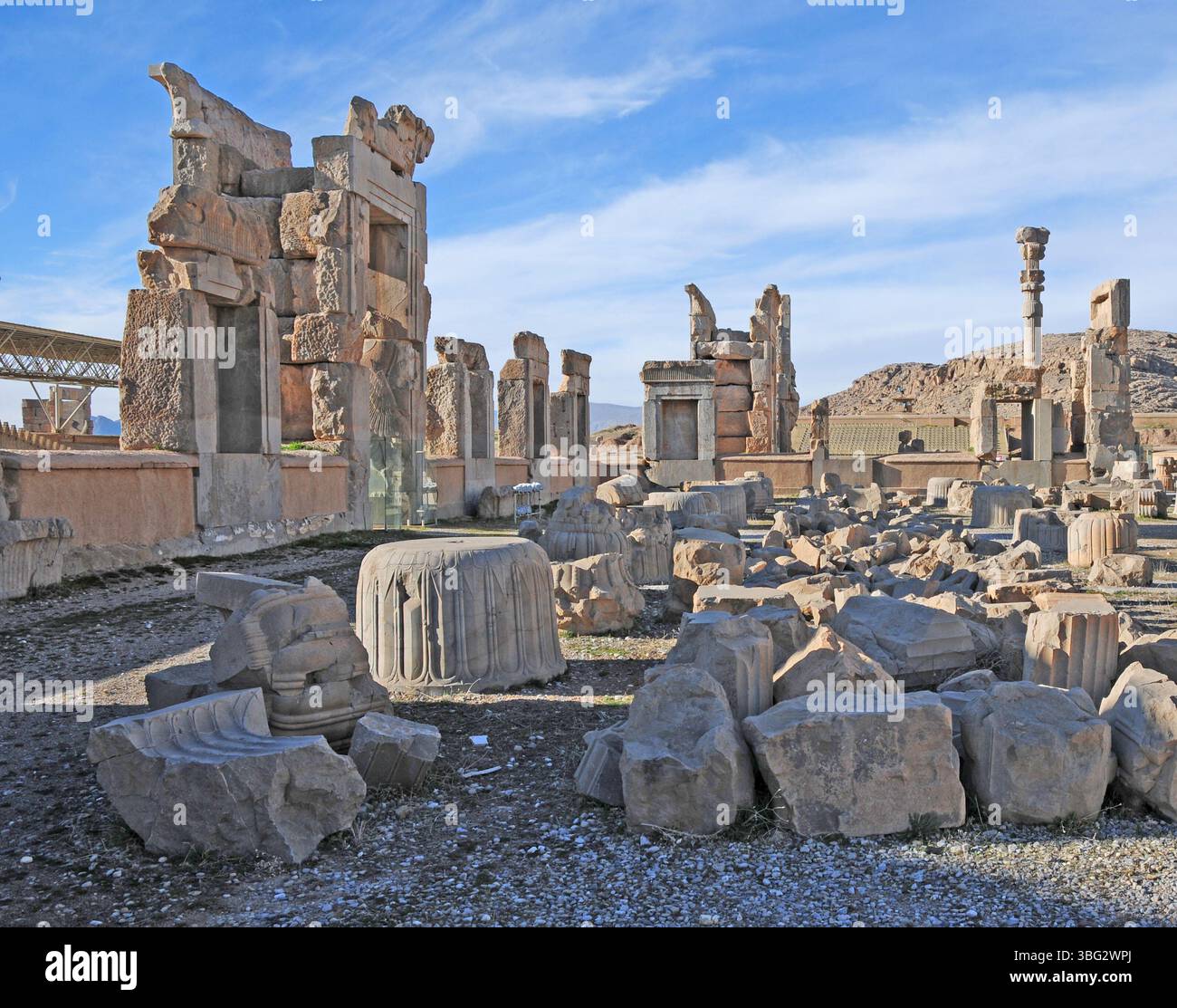 Persepolis, located in the Iranian city of Shiraz and the capital of ...