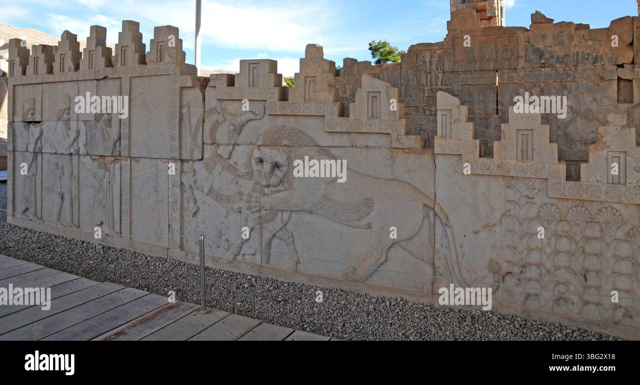 Persepolis, located in the Iranian city of Shiraz and the capital of ...