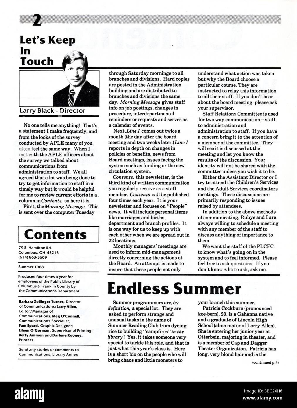 Contents, the employee newsletter of the Columbus Metropolitan Library ...