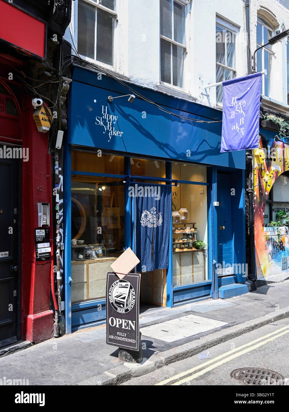 LONDON, UK - MAY 31, 2025: Exterior of Happy Sky Japanese bakery in ...