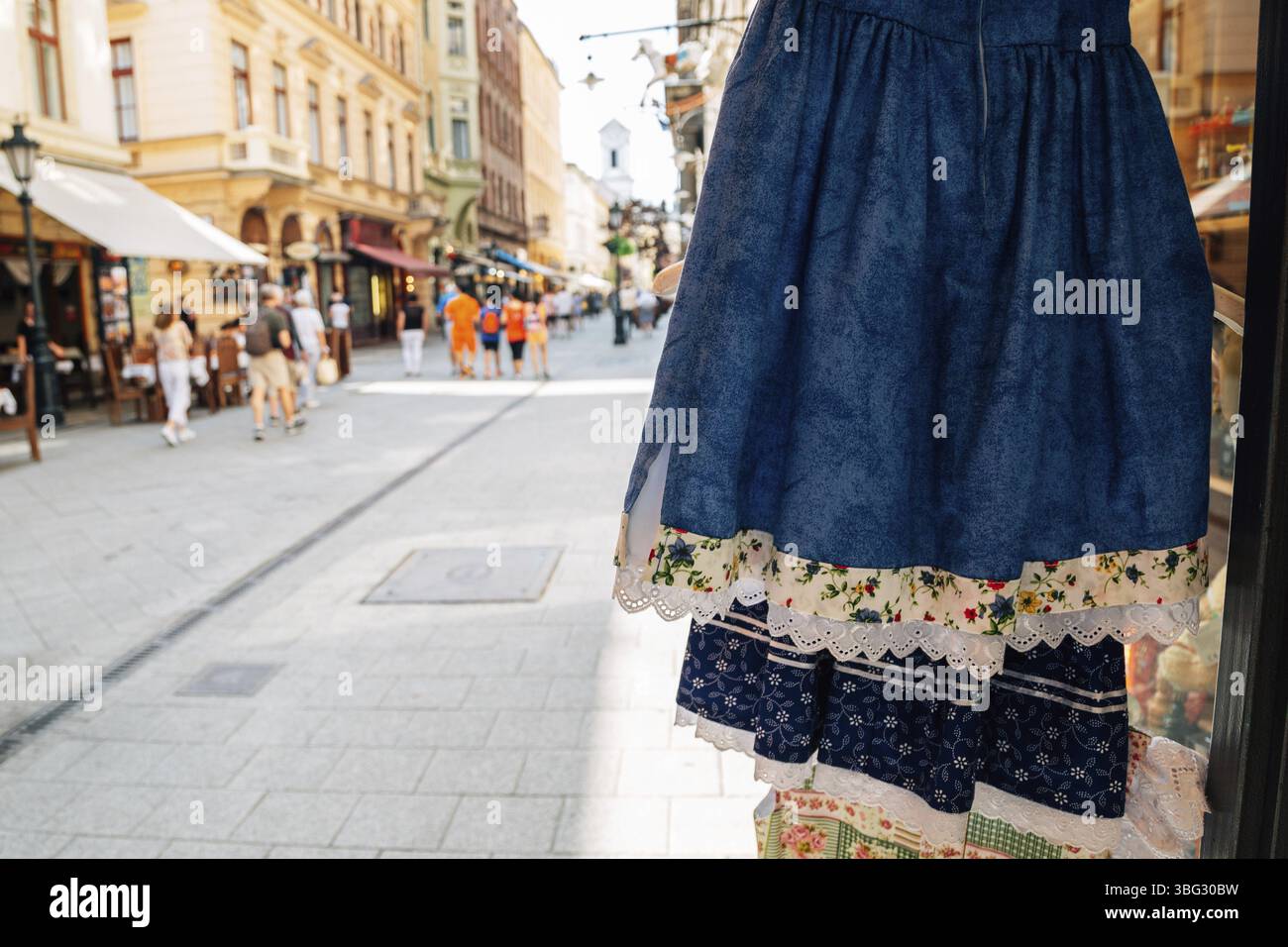 Pest district Vaci shopping street in Budapest, Hungary, Europe Stock ...