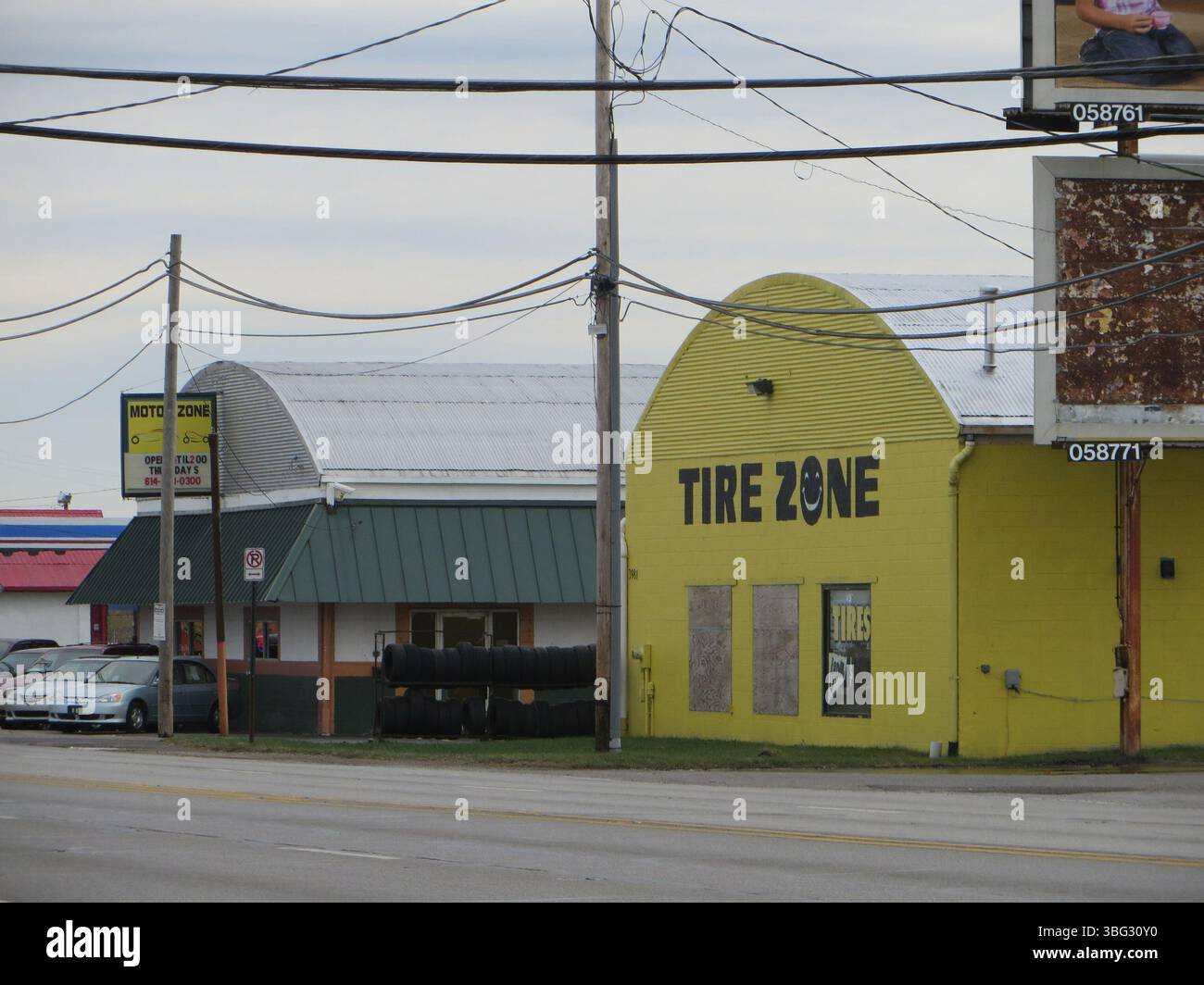 A 2015 view of the south side of Sullivant Avenue in Columbus, Ohio ...