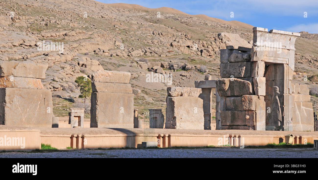 Persepolis, located in the Iranian city of Shiraz and the capital of ...