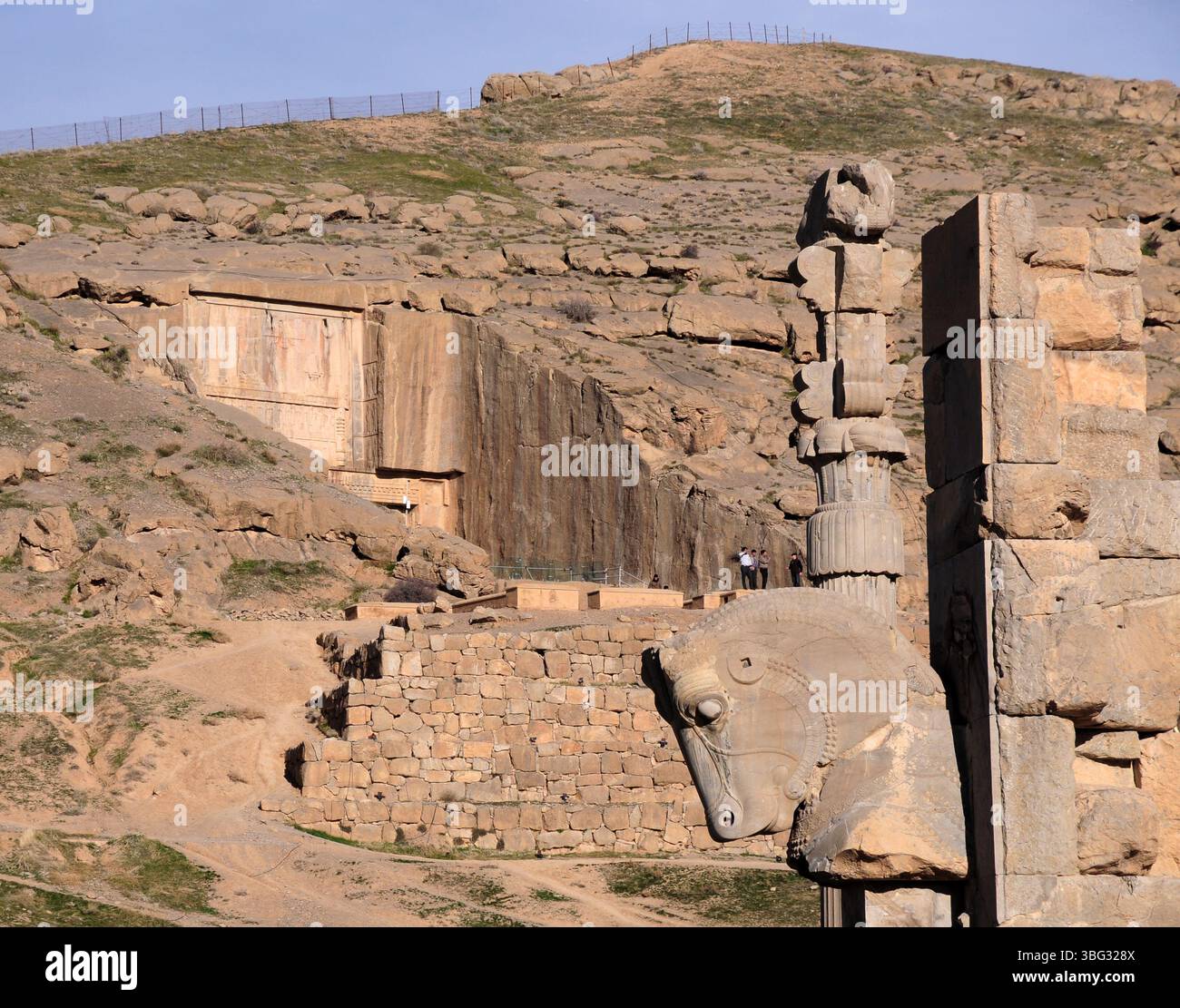 Persepolis, located in the Iranian city of Shiraz and the capital of ...