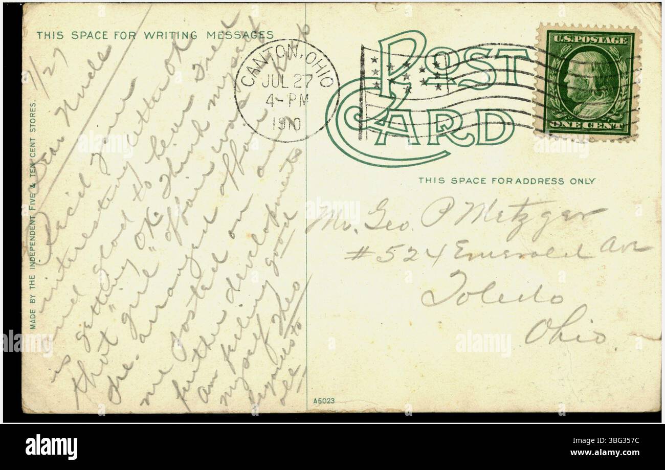 This color postcard features the Dueber-Hampden Watch Works in Canton ...