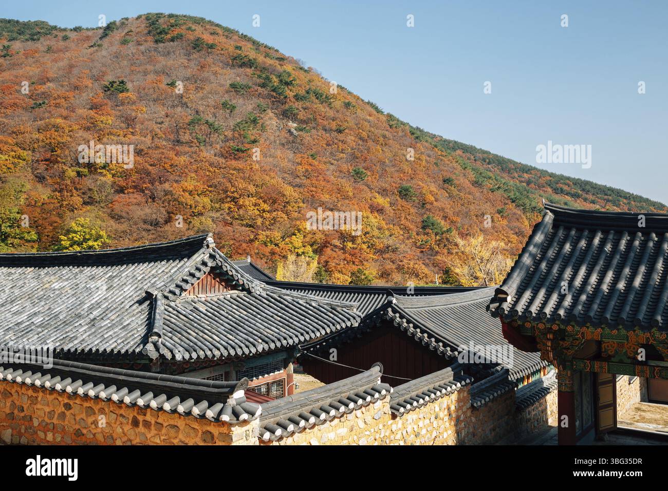Beomeosa temple with autumn mountain in Busan, Korea Stock Photo - Alamy