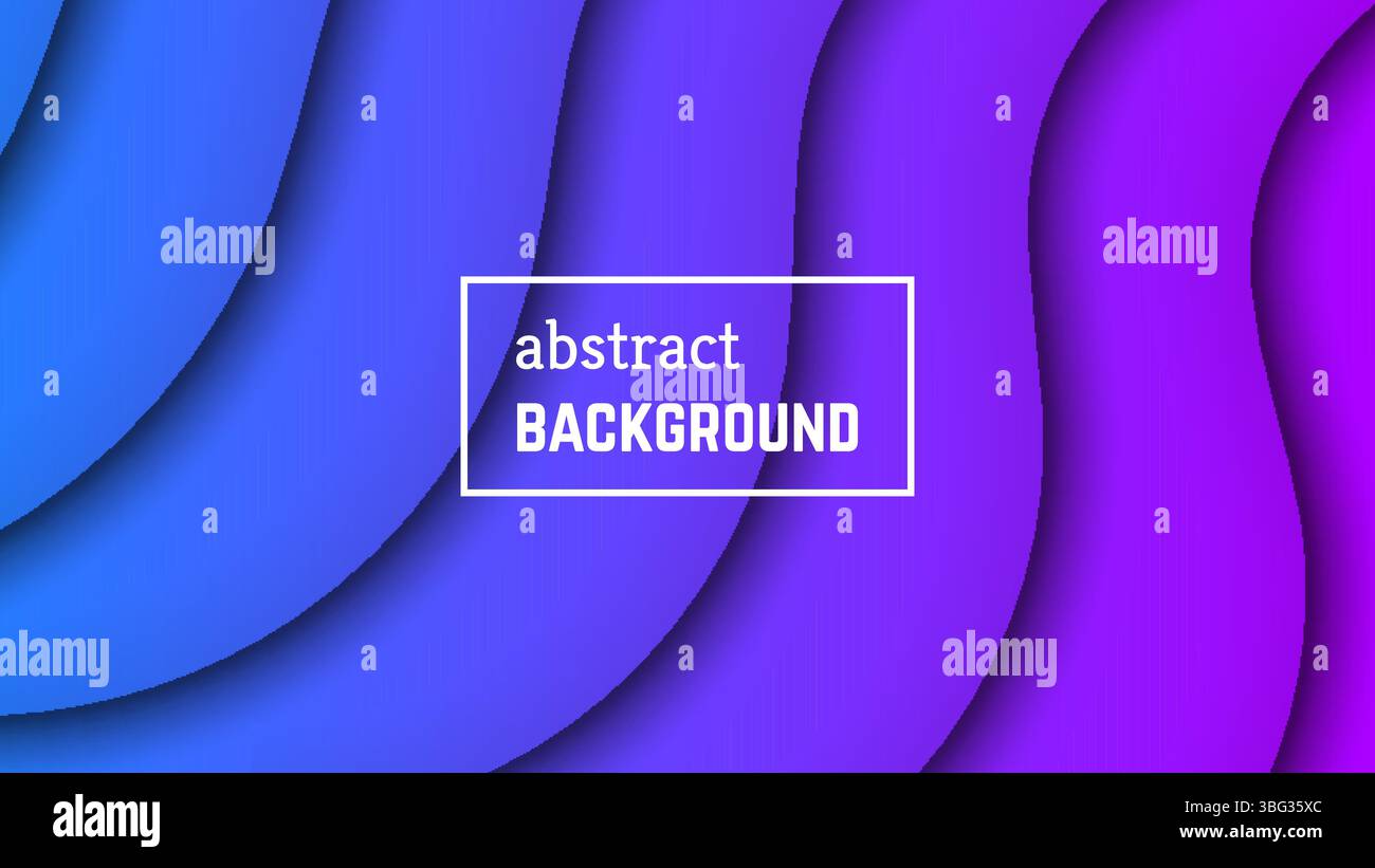 Abstract minimal wave geometric background. Blue wave layer shape for ...