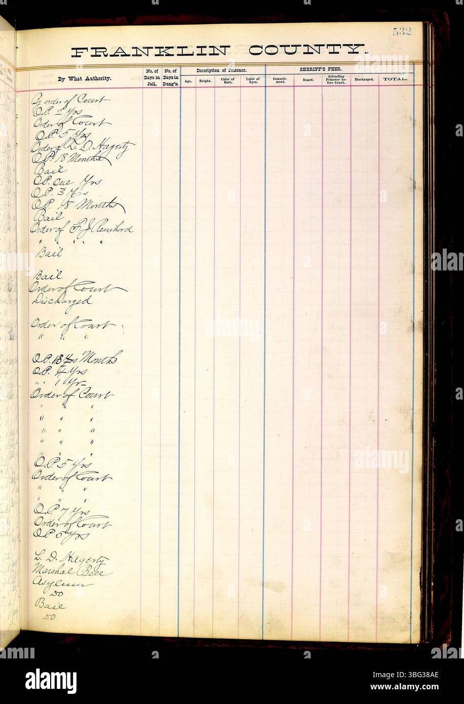 Prisoner register hi-res stock photography and images - Alamy