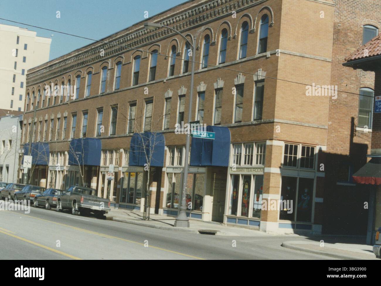 This photograph shows the east side of North High Street, located north ...