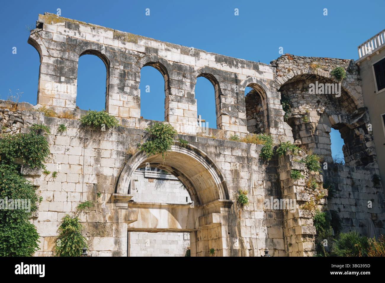 Diocletian's Palace Silver Gate in Split, Croatia, Europe Stock Photo ...