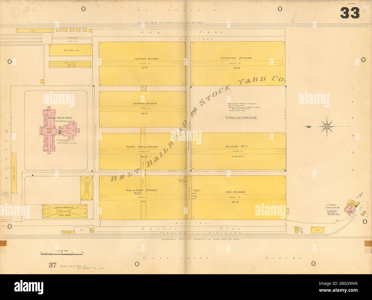 The 1887 Sanborn Fire Insurance Map #33 presents detailed information ...