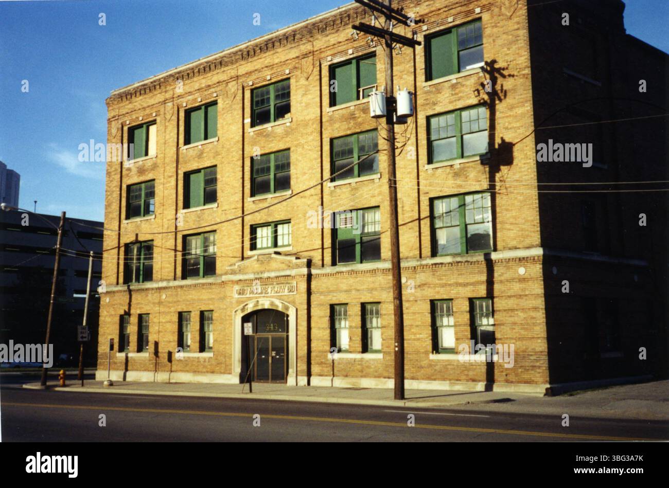 A 1997 photograph of the Ohio Moline Plow Building, constructed in 1913 ...