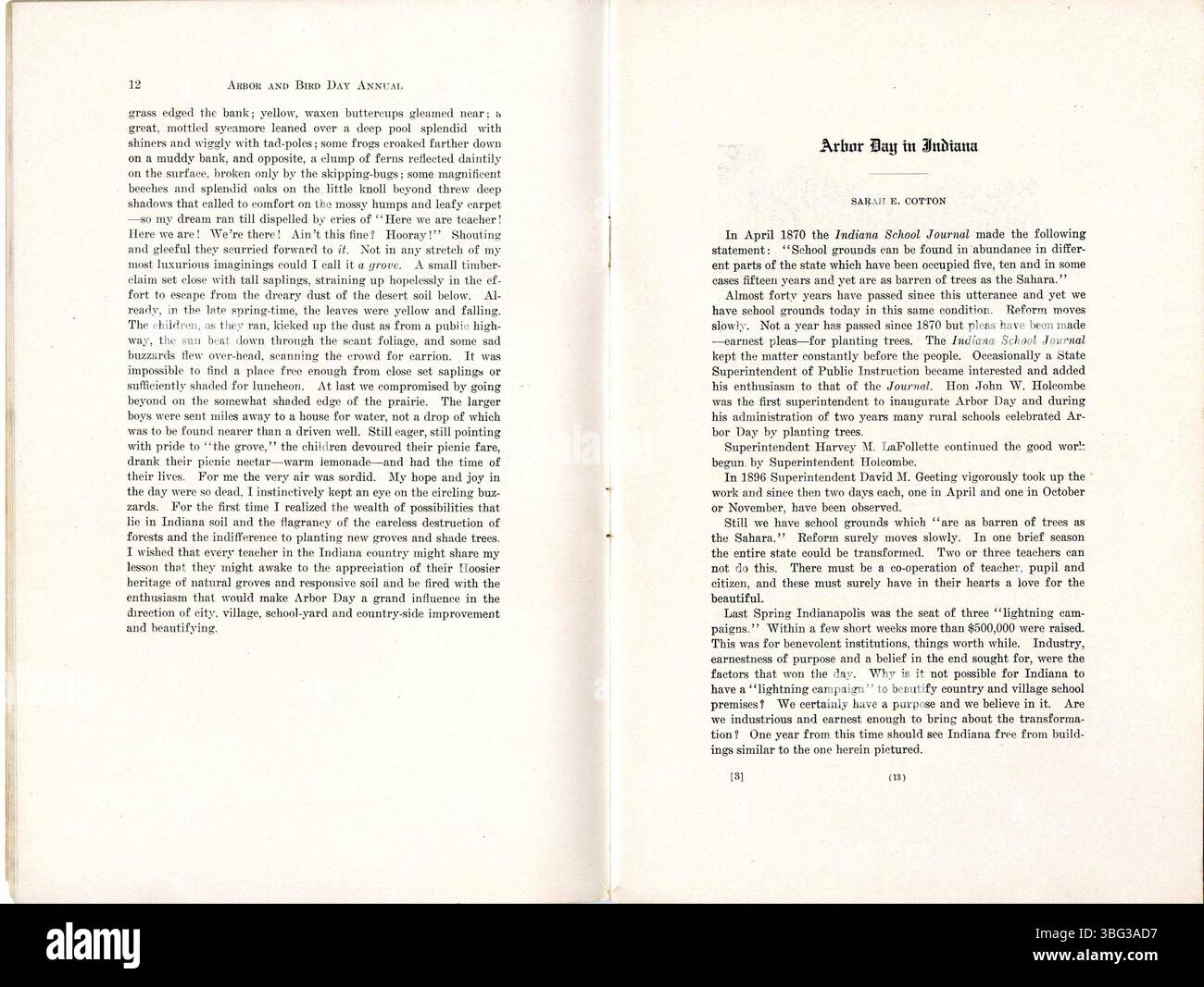 This section of the 1907 Arbor and Bird Day program contains poetry and ...