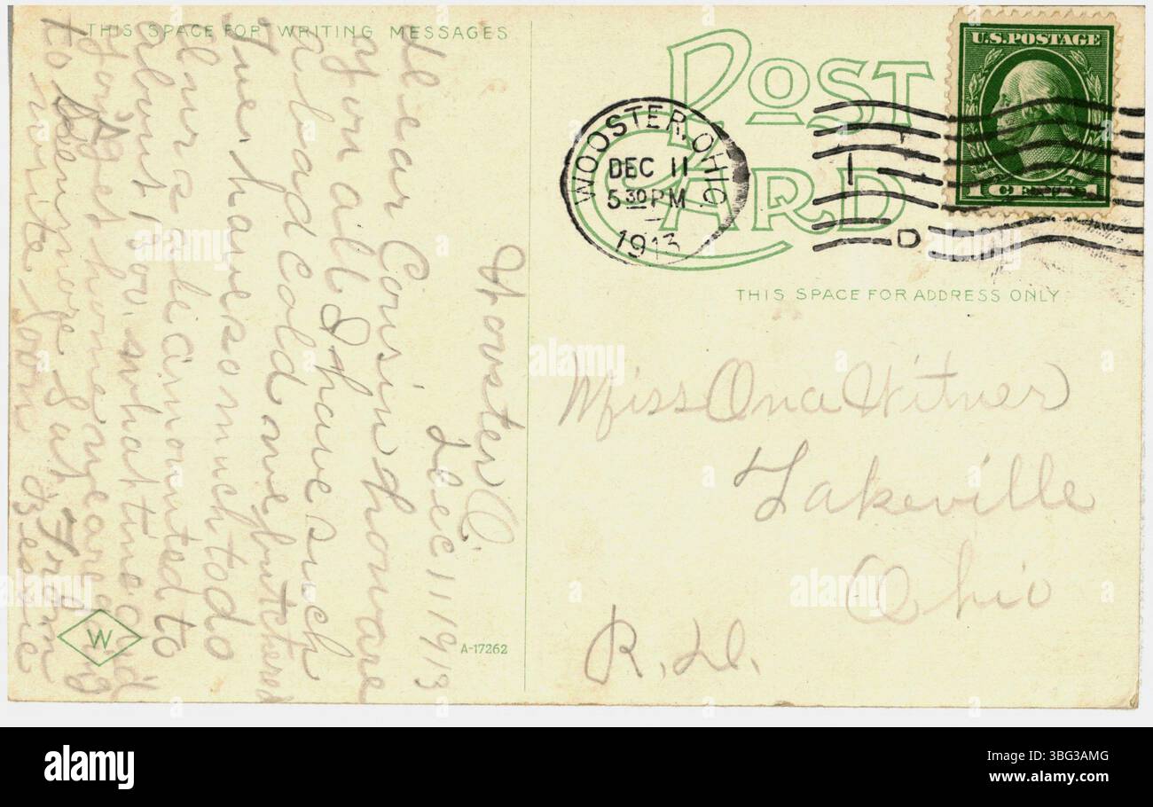 A color postcard from 1913 depicting the Flatiron Building at Main and ...