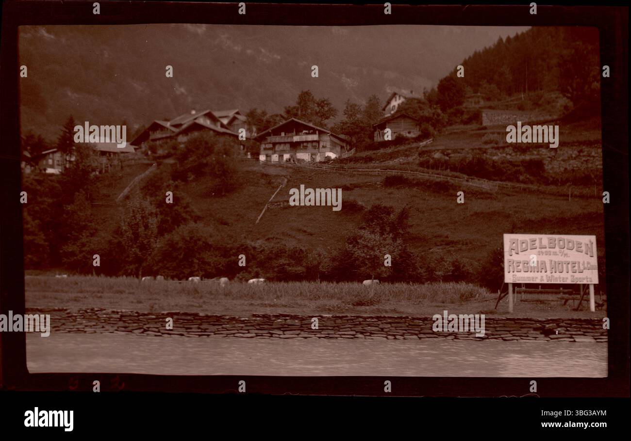 In 1913, the Arras family captured traditional Swiss chalets along the ...