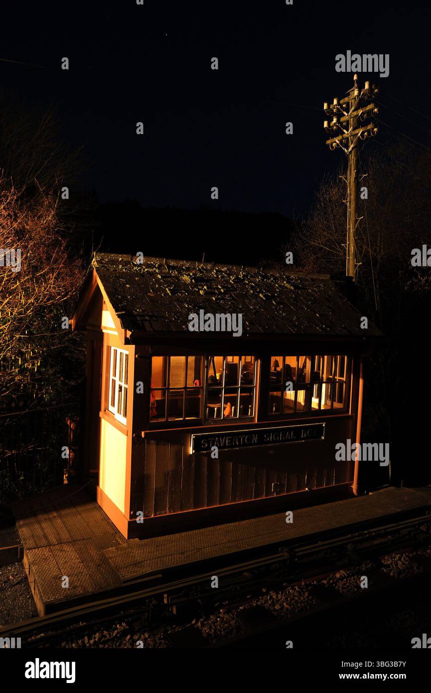 Staverton Signal Box Stock Photo - Alamy