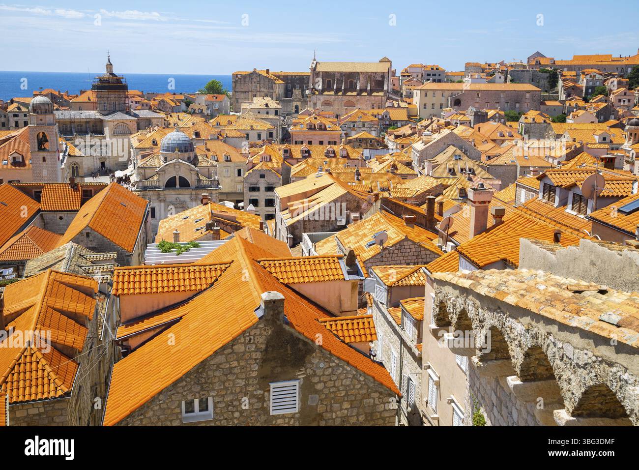 Dubrovnik view from castle hi-res stock photography and images - Alamy