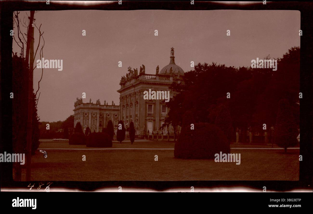 The New Palace of Potsdam, located in Sanssouci Park, was constructed ...