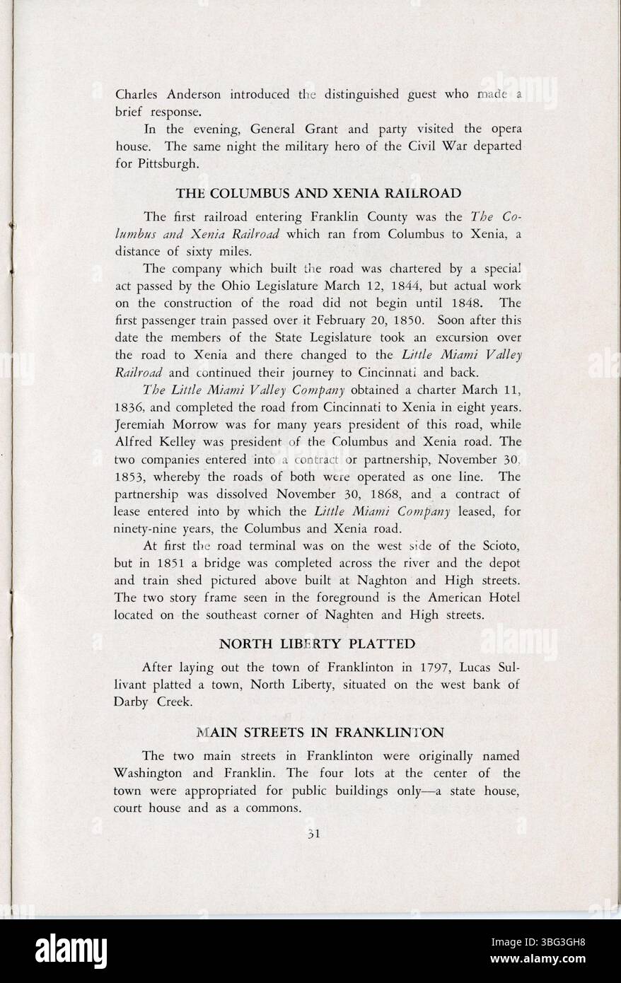 This pamphlet, published in 1952 by the Franklin County Historical ...