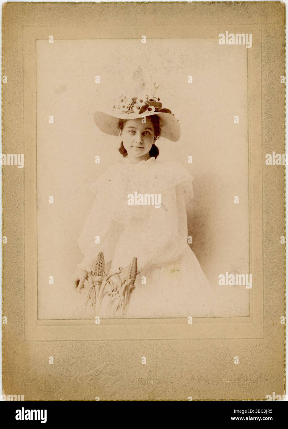 A portrait of Helen Beatty Henderson, taken in 1895 when she was 15 ...