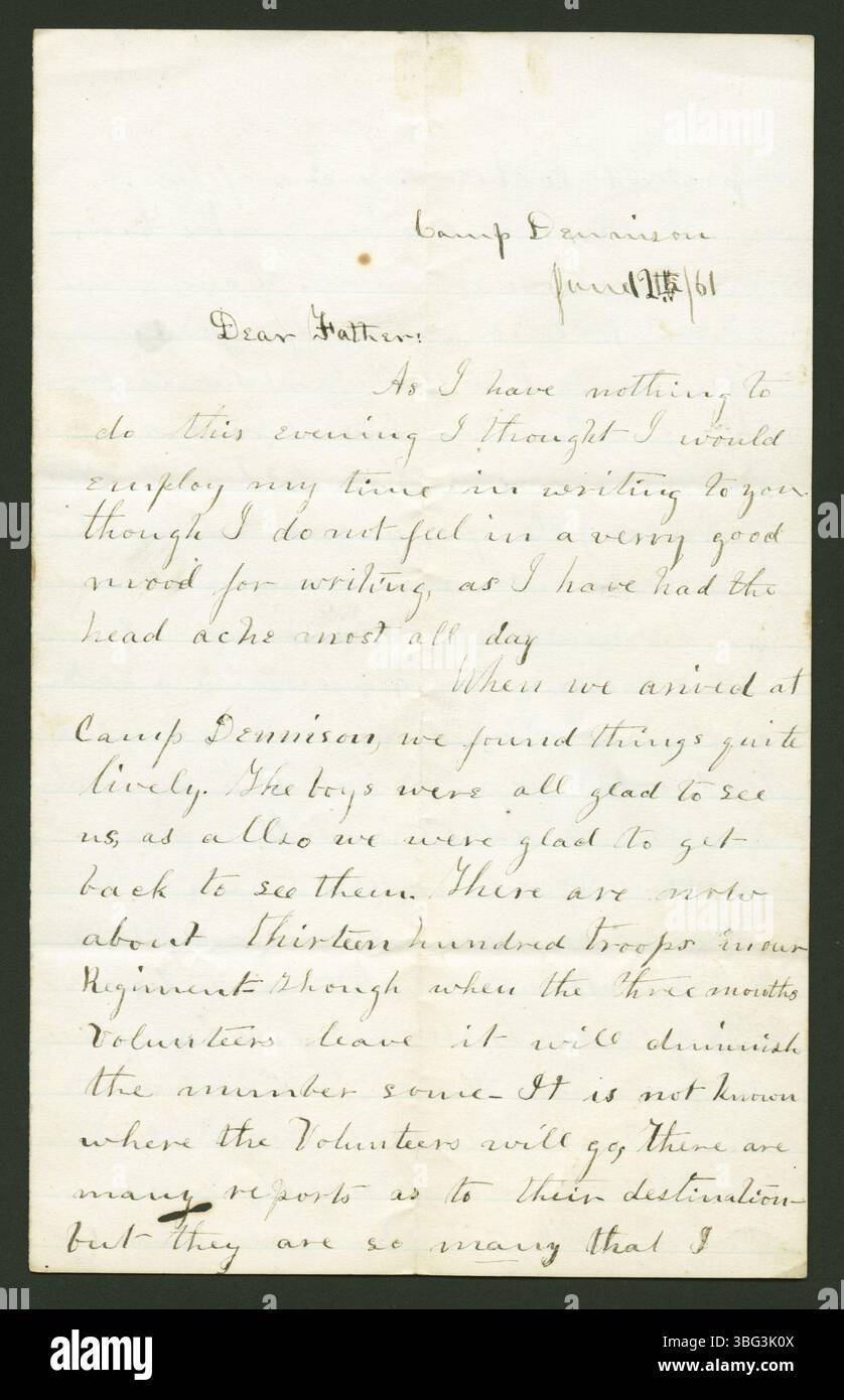 This letter from Silas Pruden to Samuel Pruden, written on June 21 ...