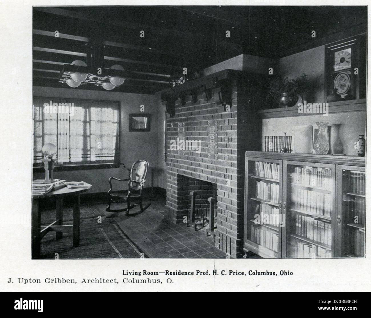 Interior views of the home of Professor Homer C. Price in Columbus ...