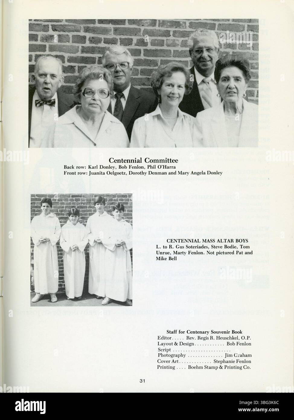 This page of the 1986 centennial history book highlights the Dominican ...