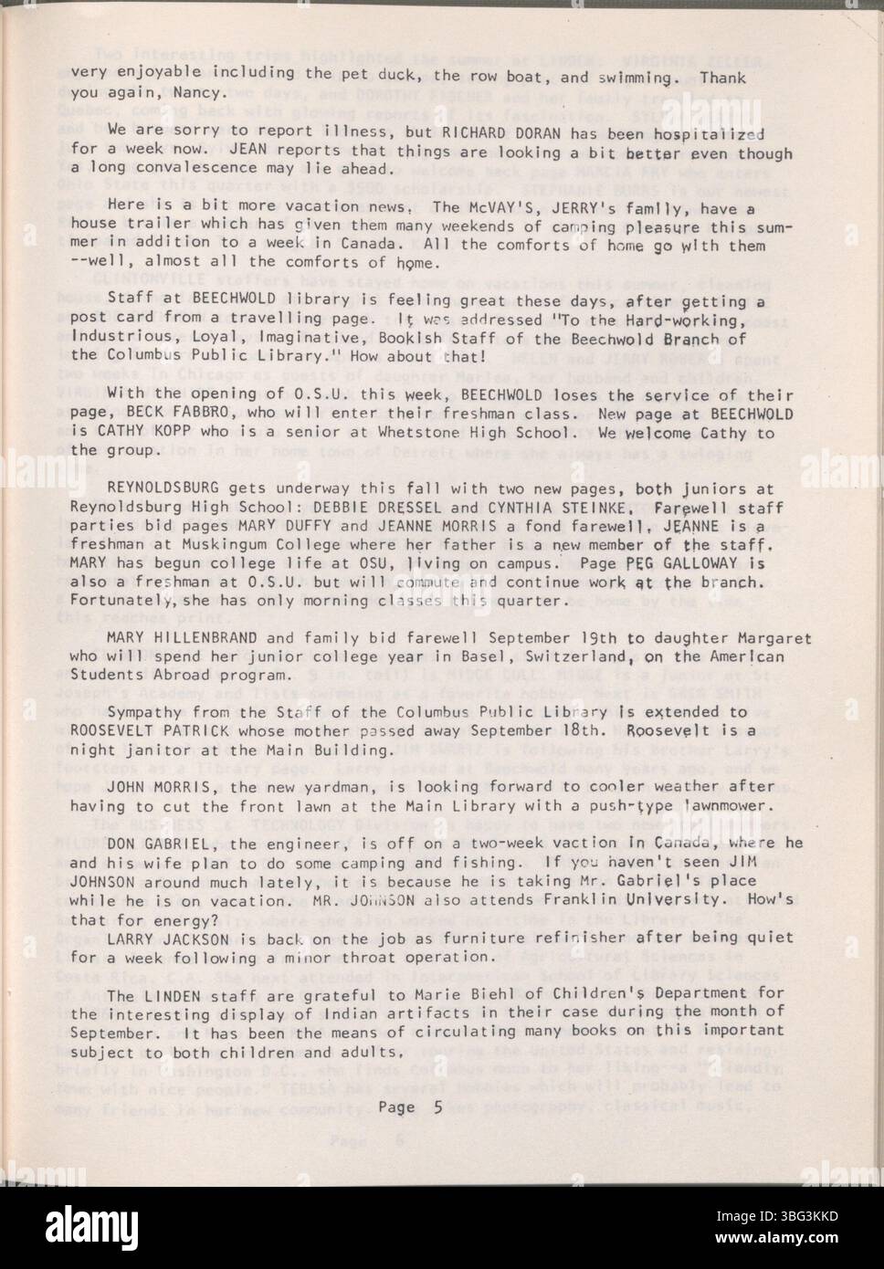 Via the Grapevine, an employee newsletter of the Columbus Metropolitan ...