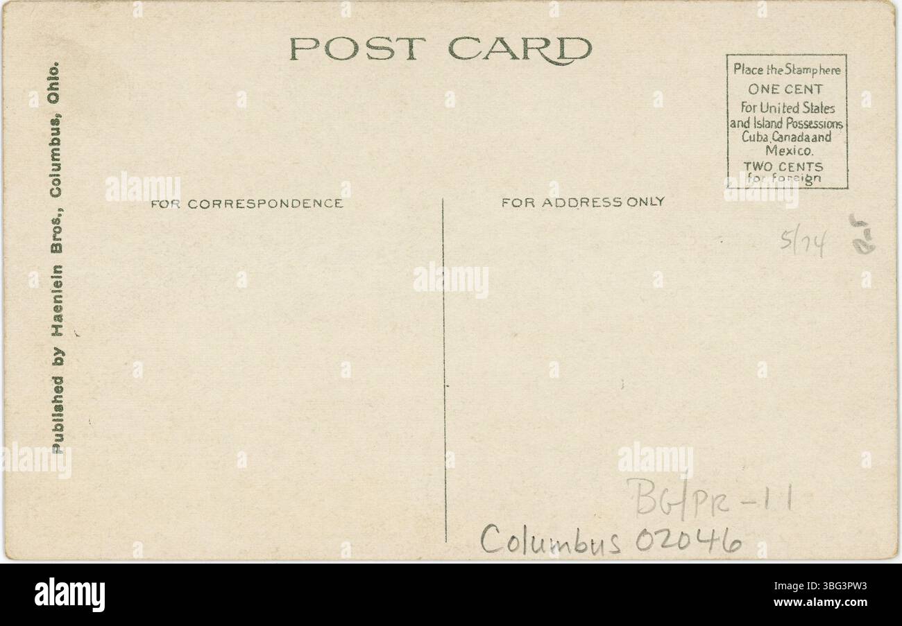 This color postcard shows the Citizens Trust and Savings building in ...