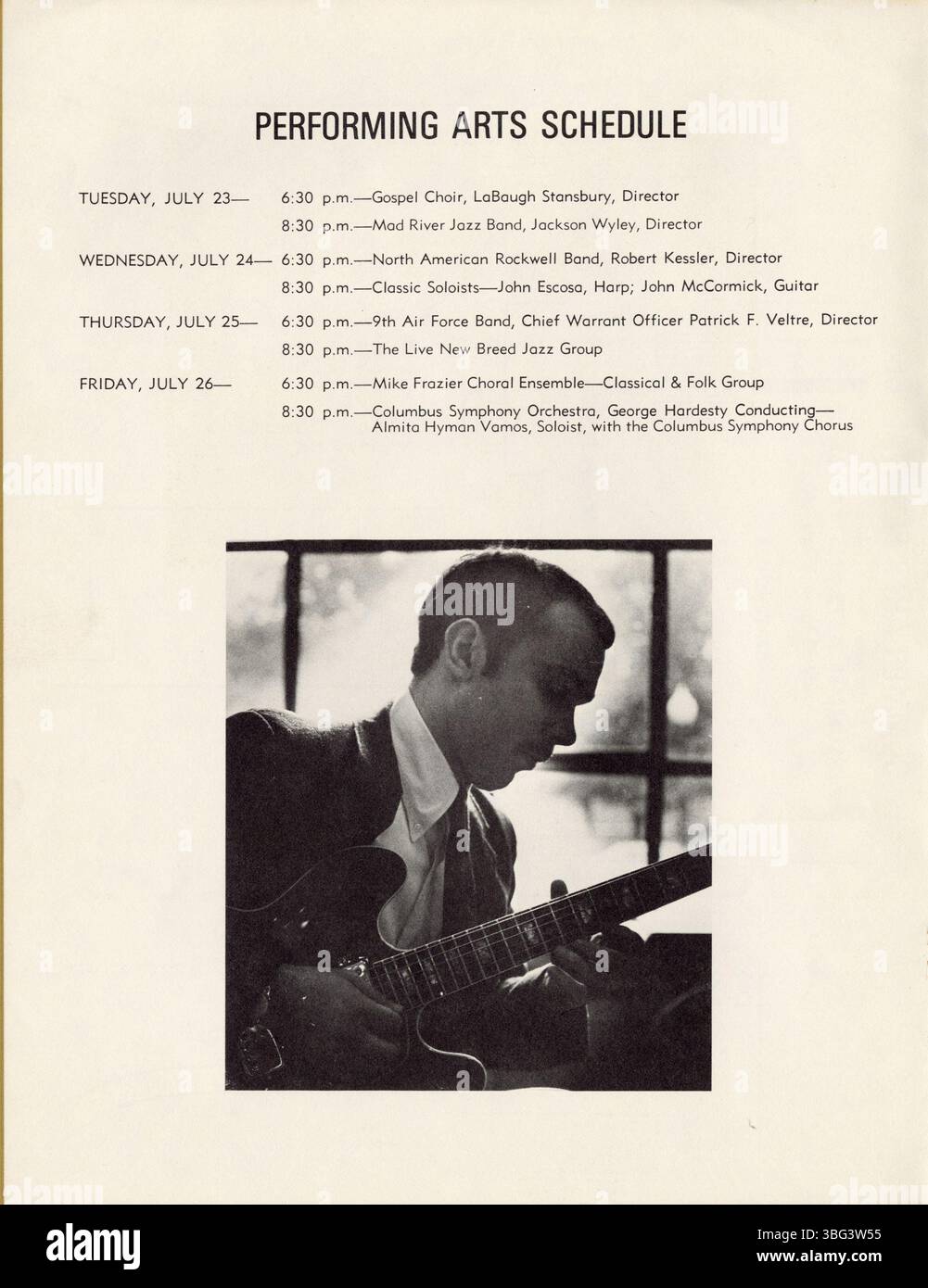 The 1968 Summer Arts Festival in Columbus, Ohio, was held from July 23 ...