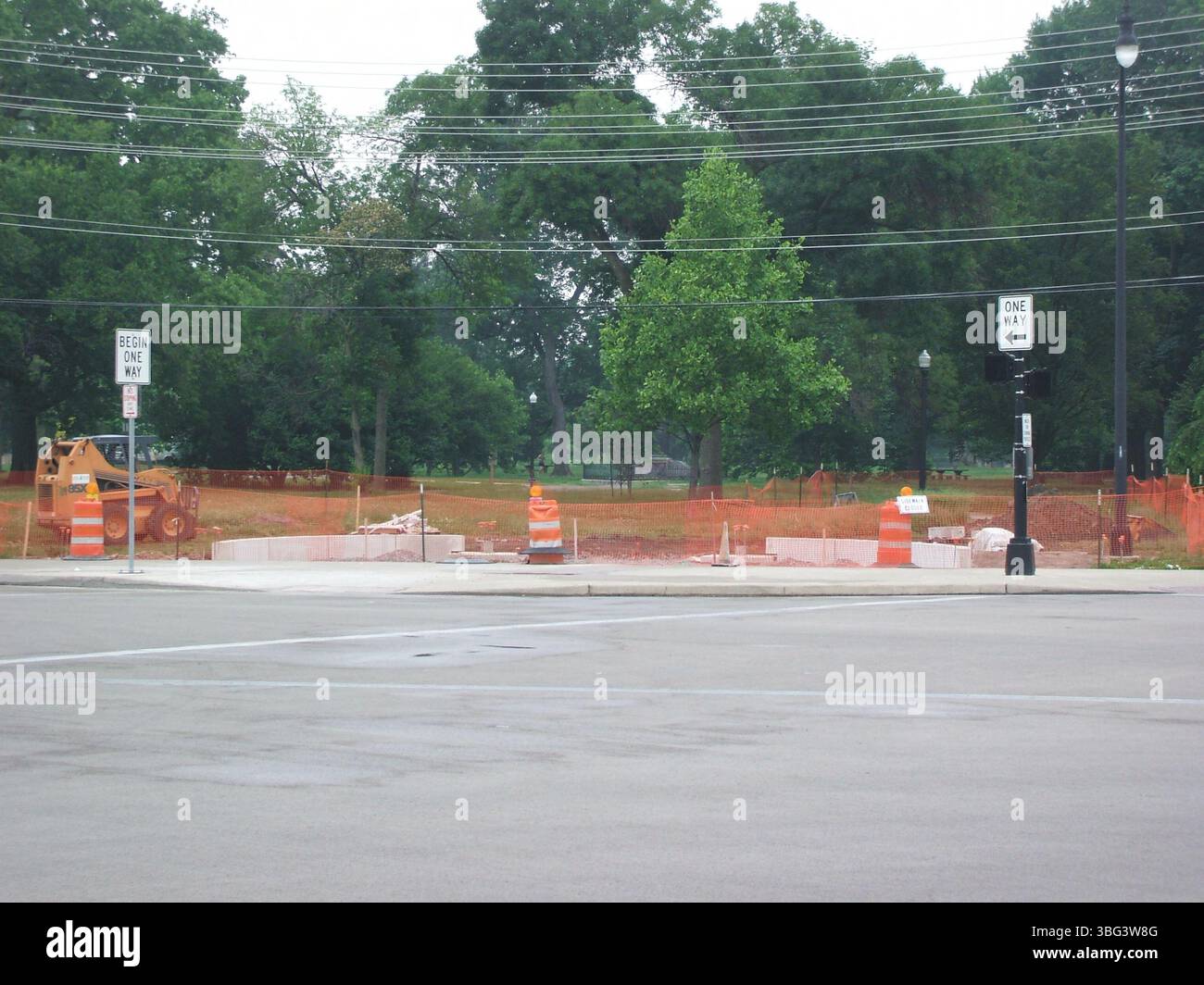 Image showing the construction of Sells Plaza at Goodale Park in May ...