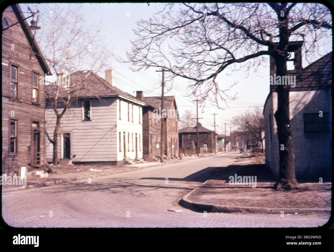 This photo shows the corner of Spruce Street in Flytown, Columbus ...