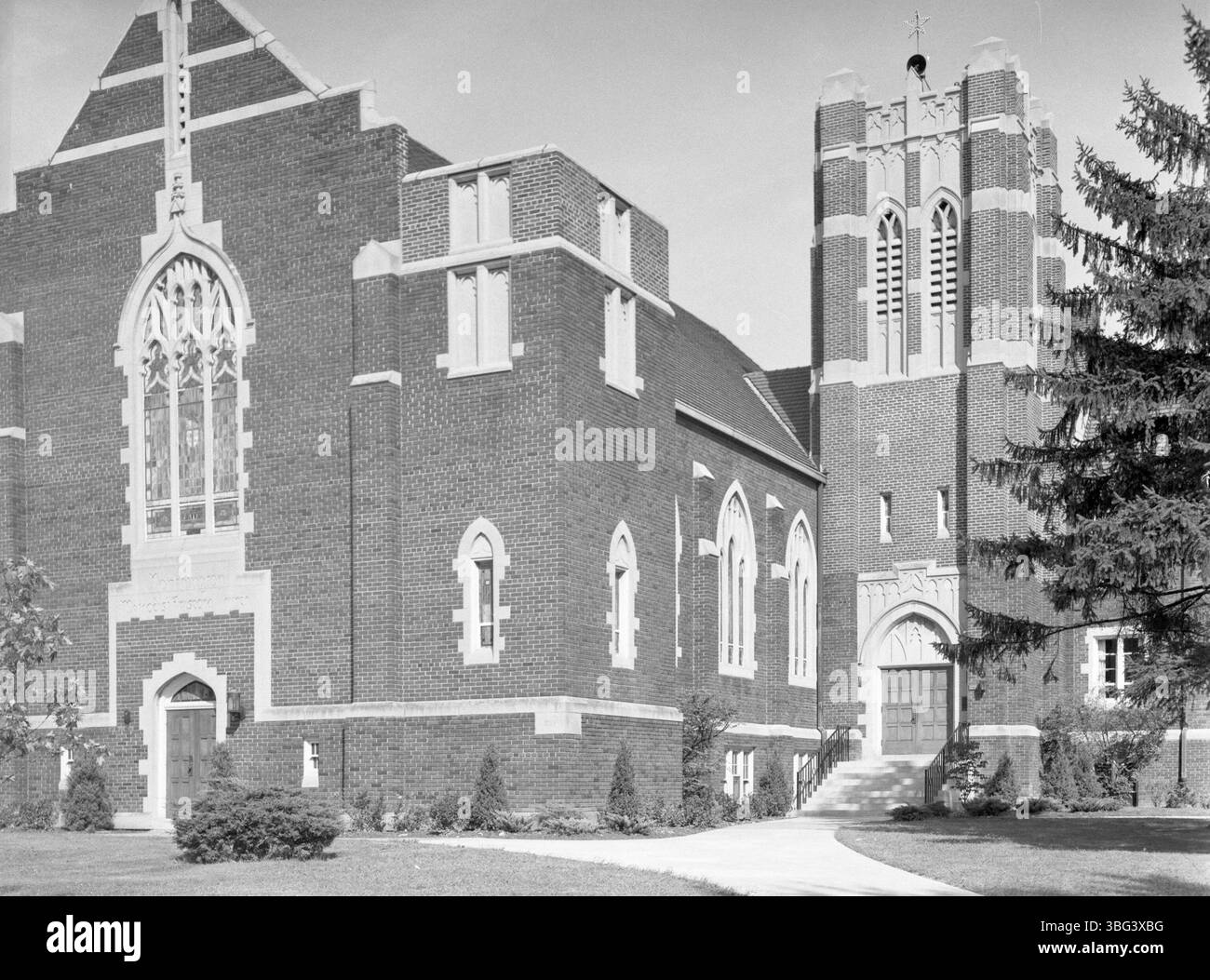 Photograph of Worthington United Methodist Church taken circa 1955 by A ...