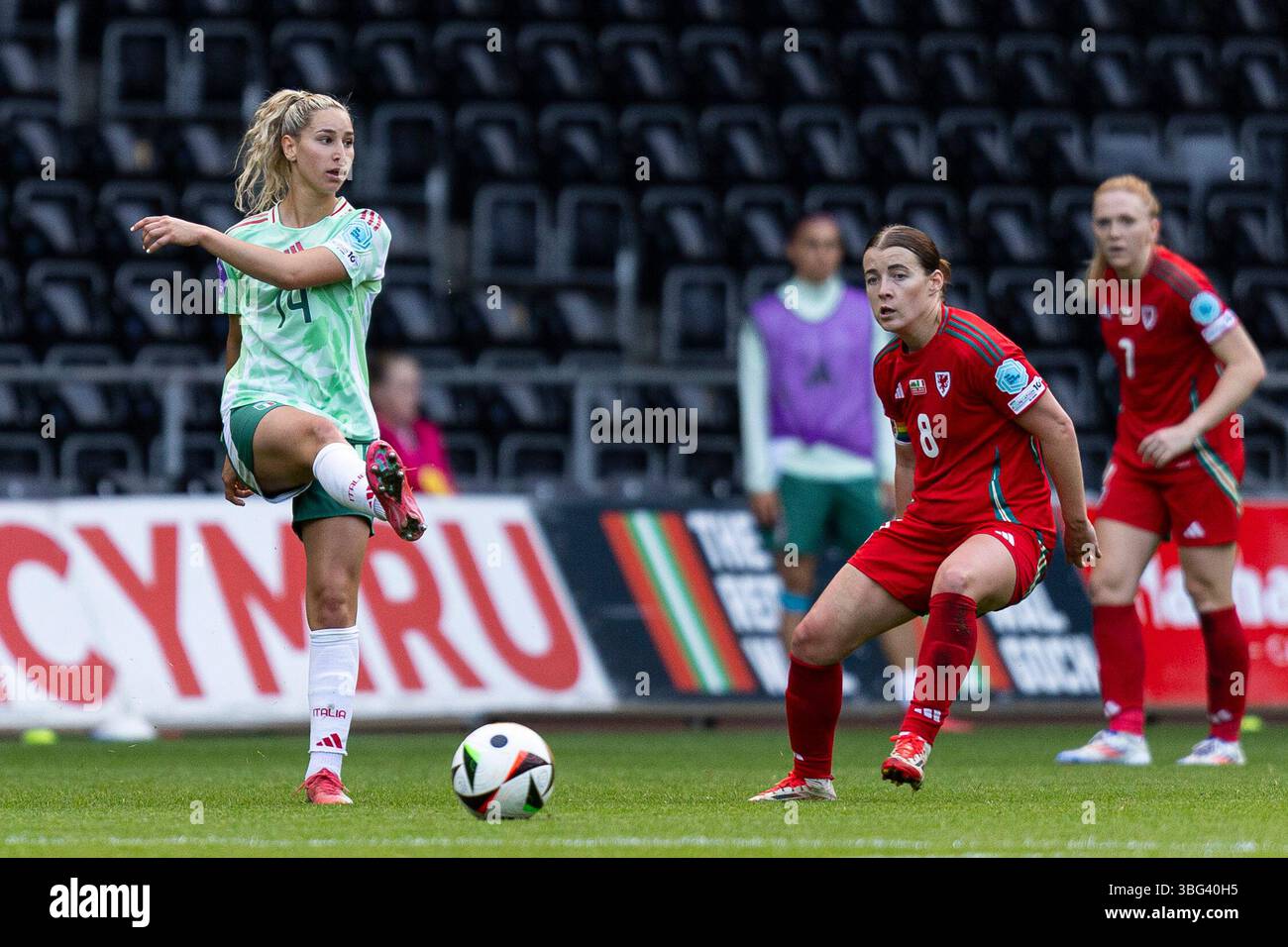 Swansea, UK. 03rd June, 2025. Chiara Beccari of Italy in action. Wales ...