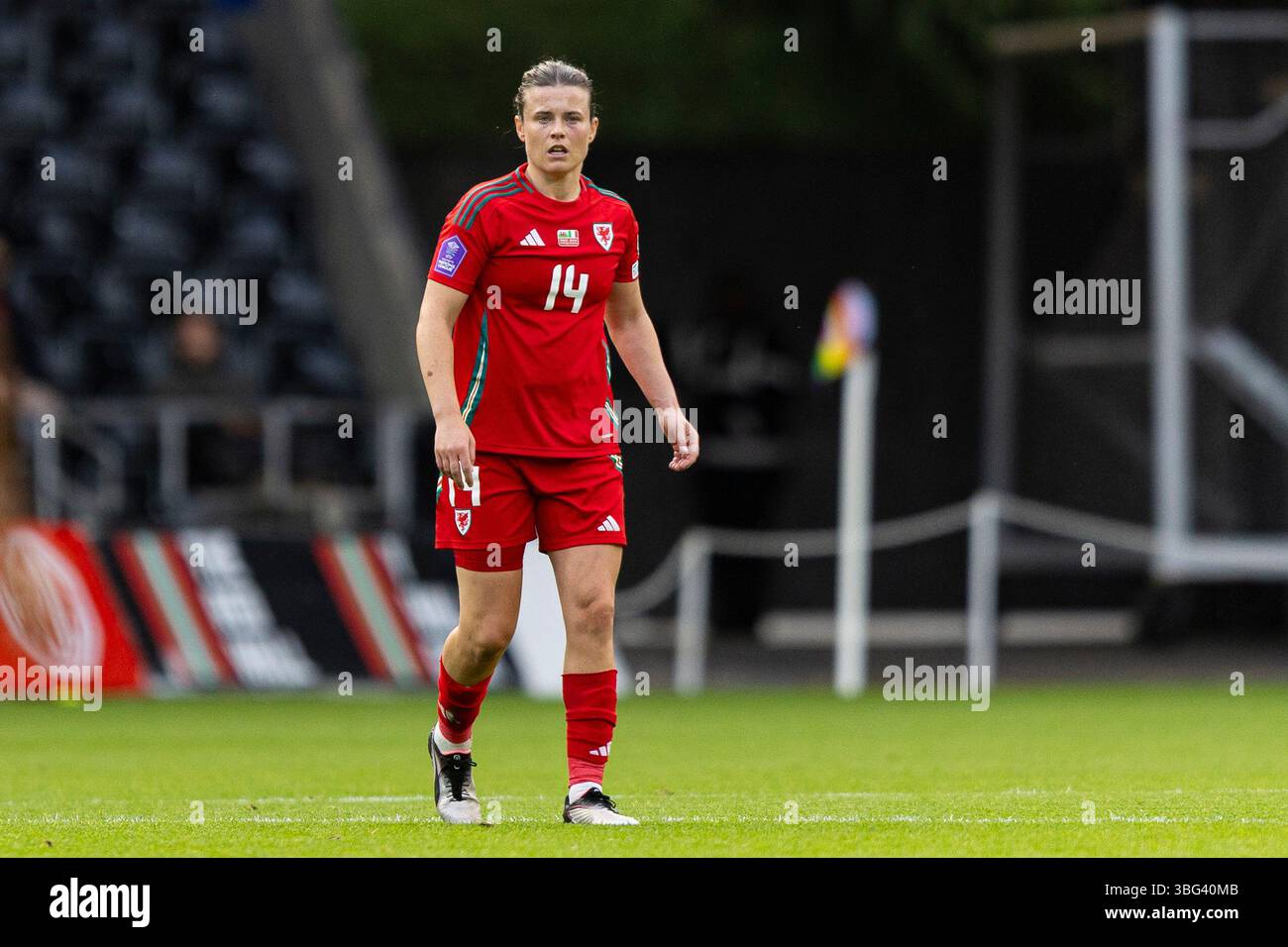 Swansea, UK. 03rd June, 2025. Hayley Ladd of Wales in action. Wales v ...