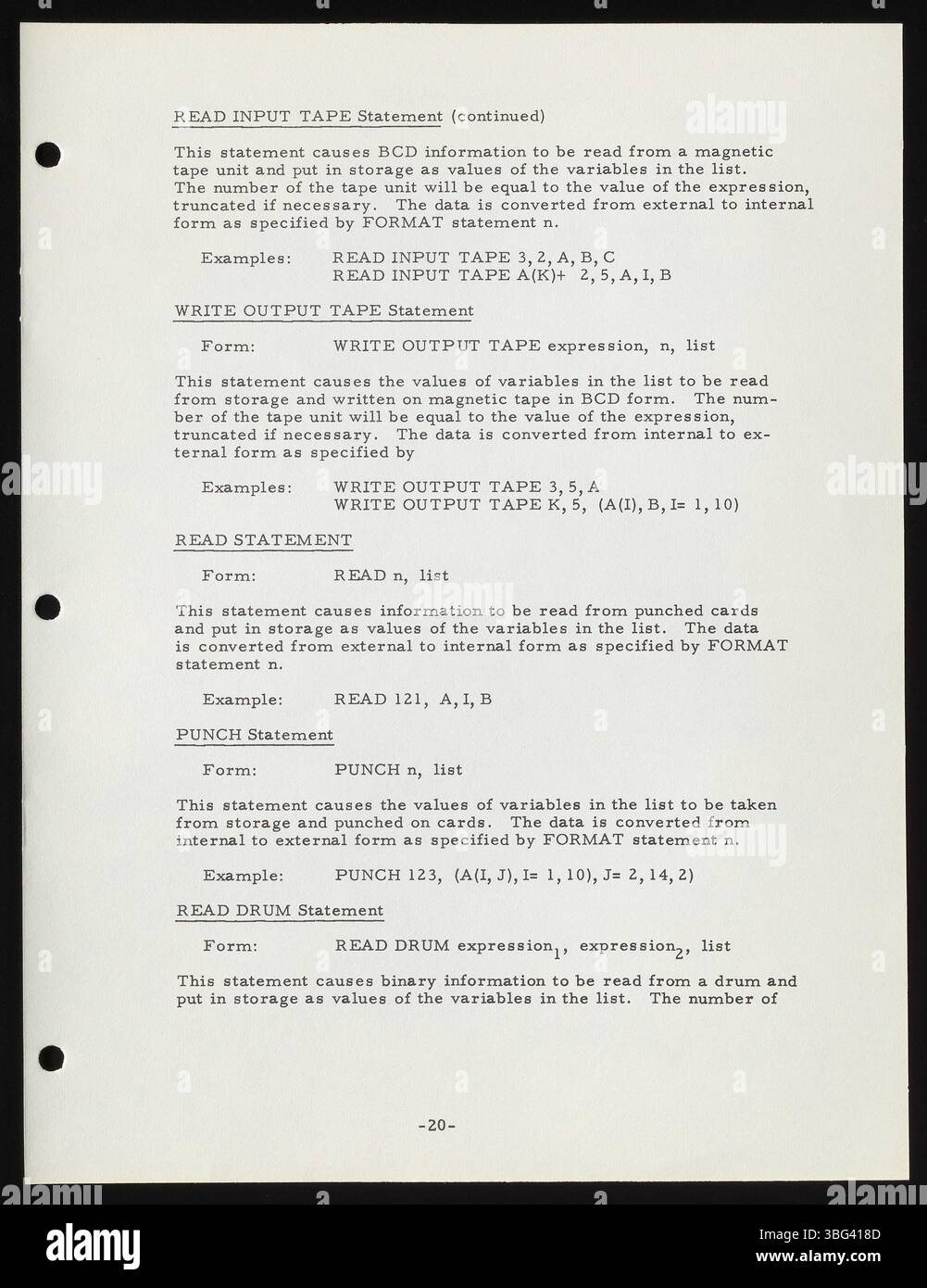 This manual covers instructions for the Beckman/SDS Hybrid Fortran II system circa 1964. IBM ...