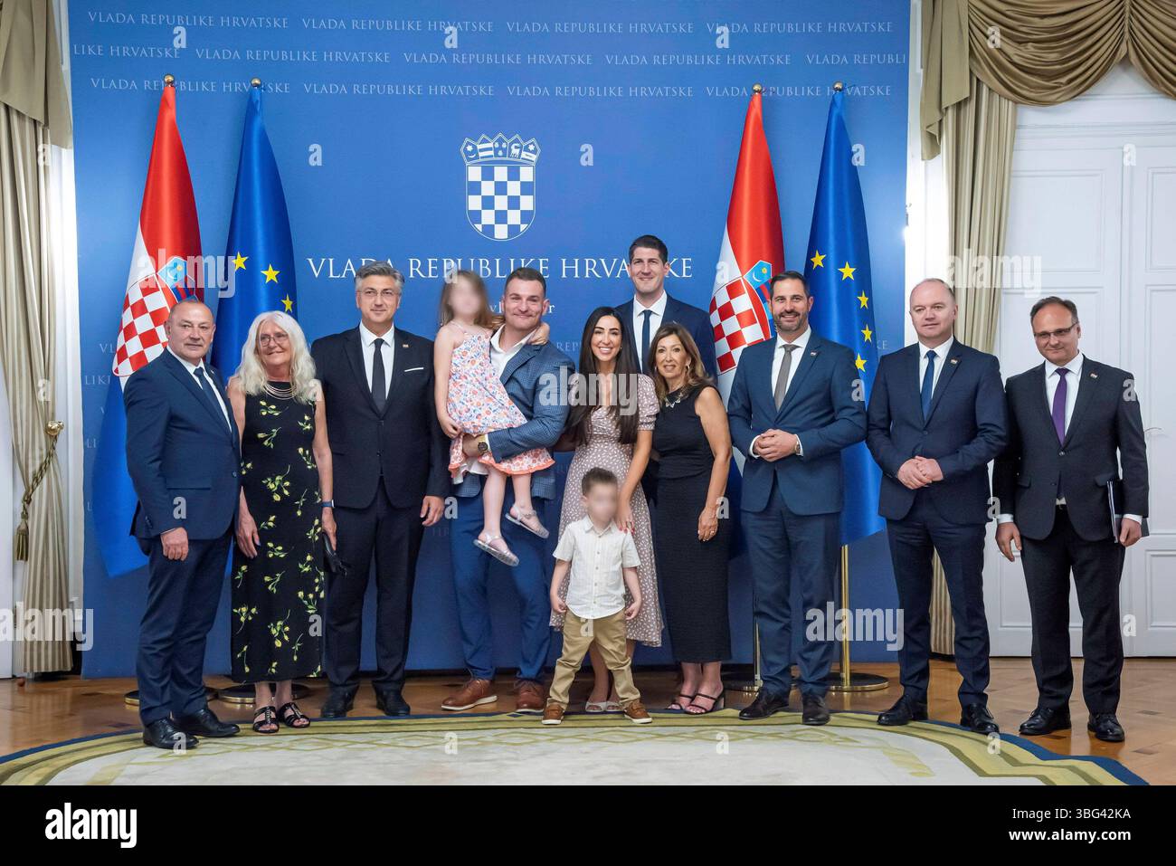 Croatia, Zagreb, 030625. Prime Minister Andrej Plenkovic presents ...