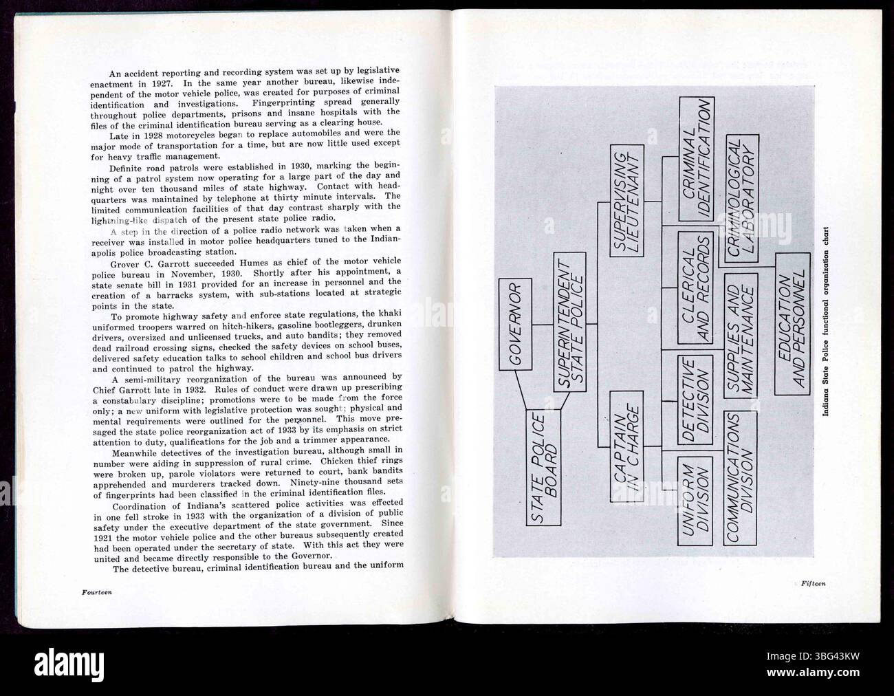 The history of the Indiana State Police from 1921 to 1937, covering the ...