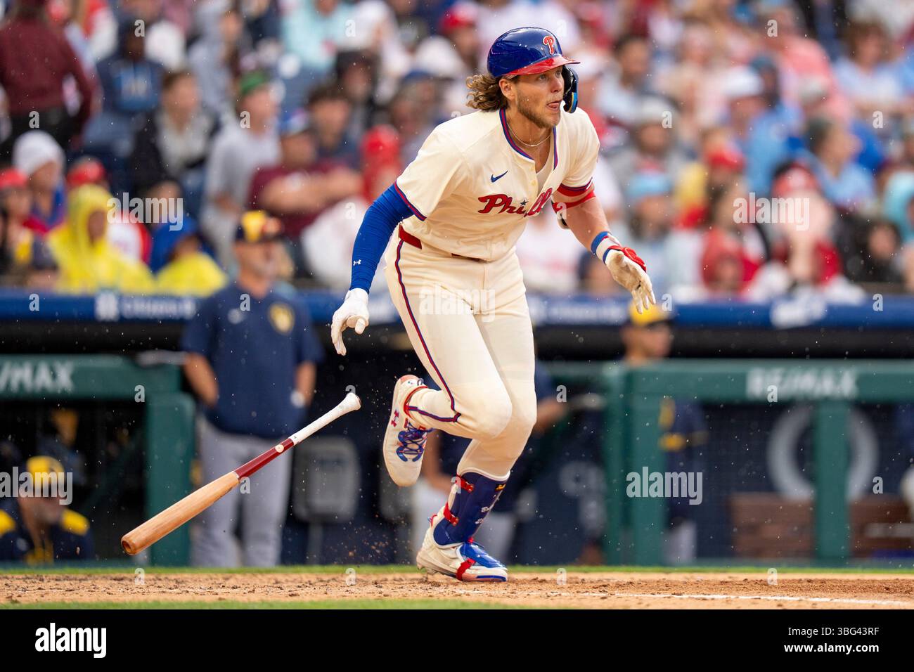 Philadelphia Phillies' Alec Bohm in action during a baseball game ...