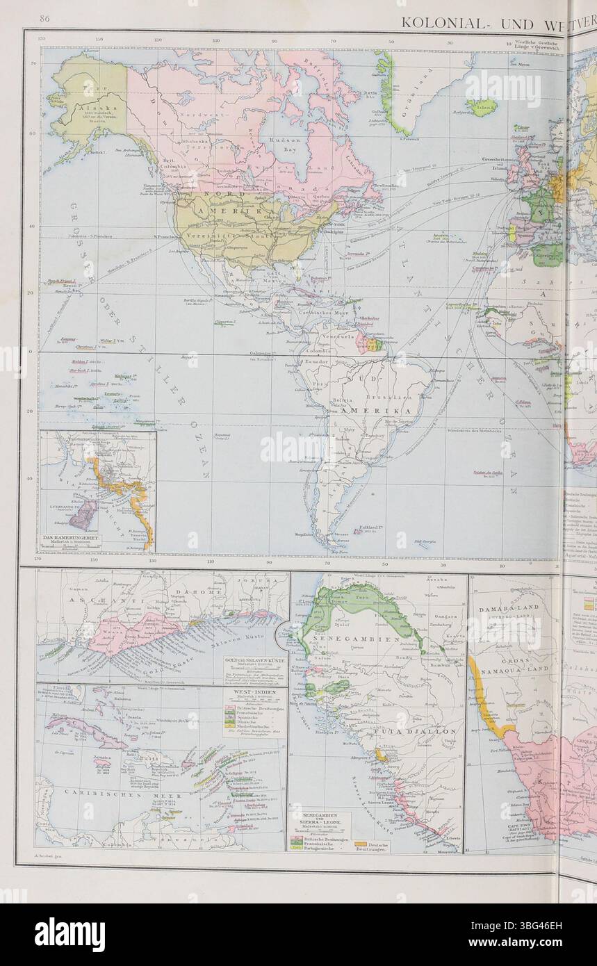 This page from G. Droysen’s Historical Atlas, 1886, features a detailed ...