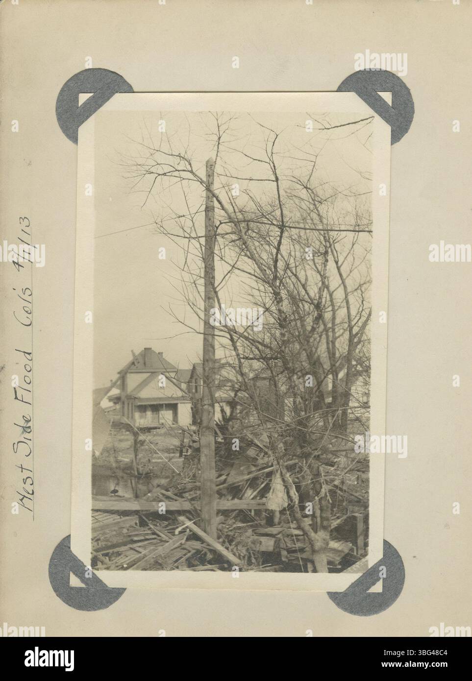 This photograph shows the destruction caused by the 1913 West Side ...