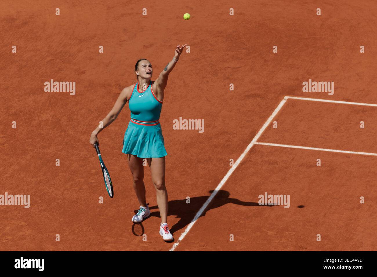 Aryna Sabalenka during the Roland-Garros 2025, French Open, Grand Slam ...