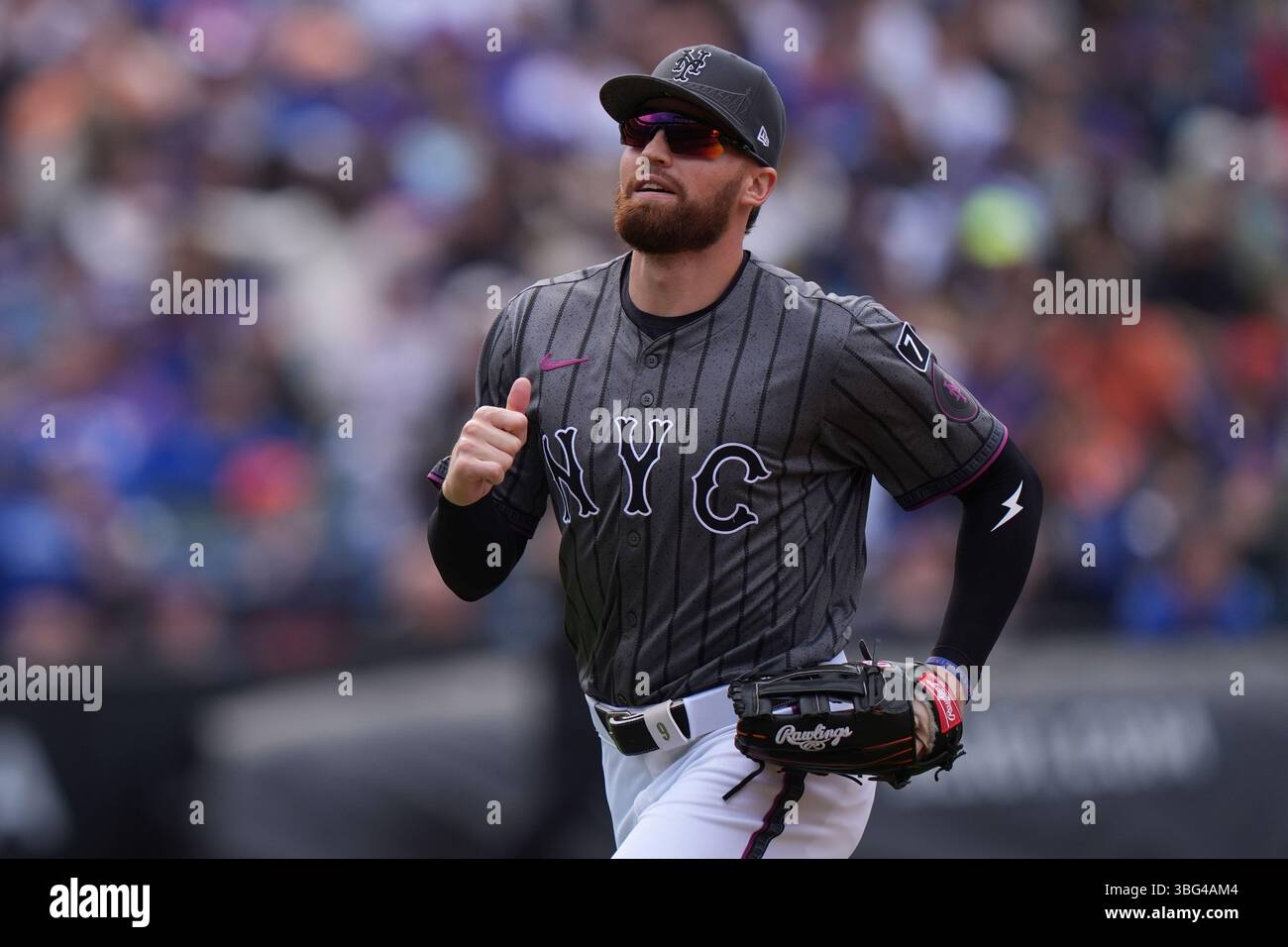 New York Mets' Brandon Nimmo during the first inning of a baseball game ...