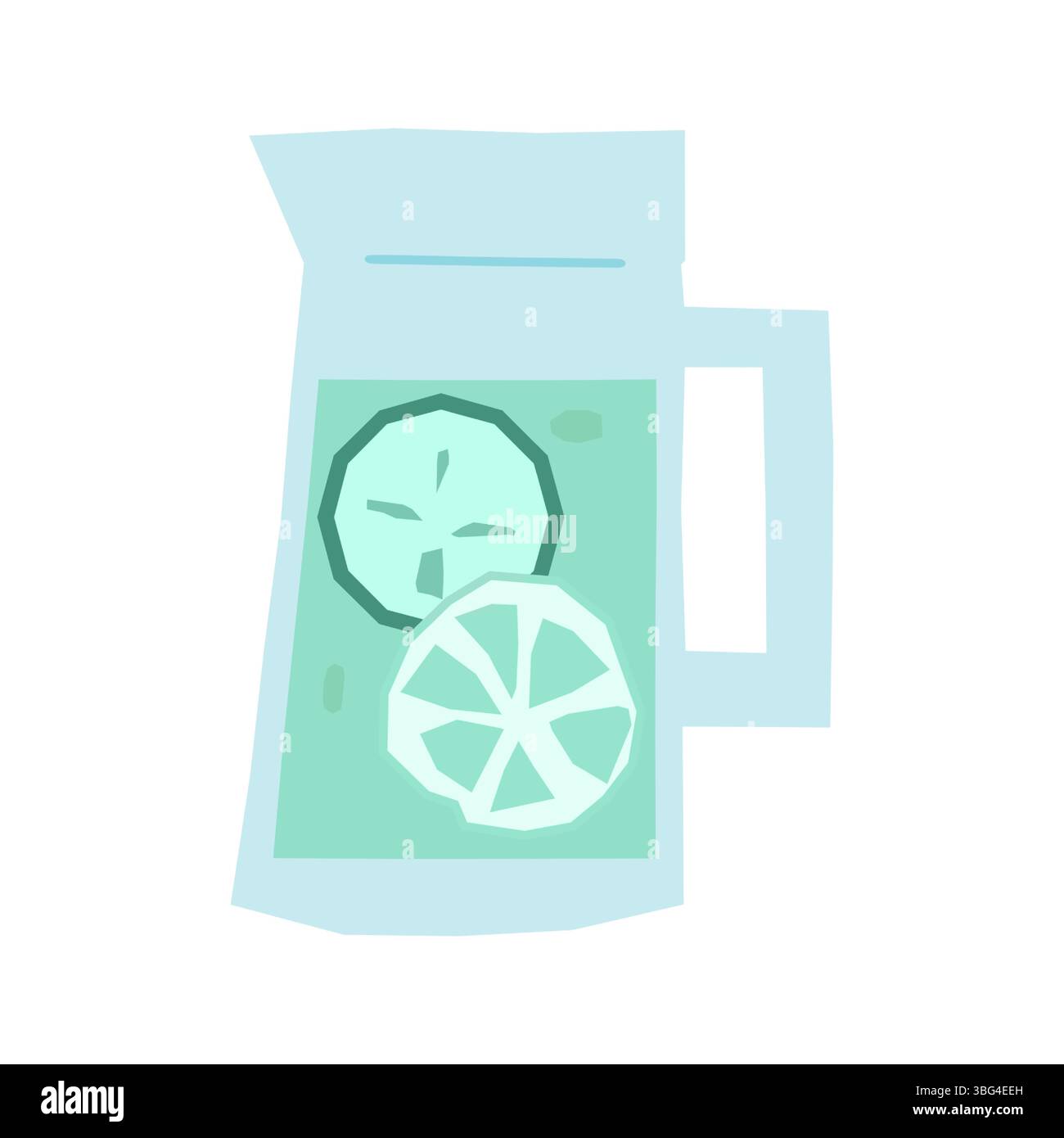 Drink water pitcher cartoon Cut Out Stock Images & Pictures - Alamy