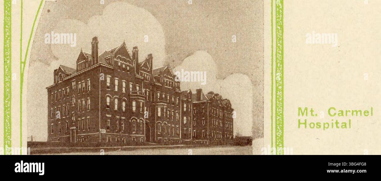 Photograph of Mount Carmel Hospital in Columbus, Ohio, originally built ...