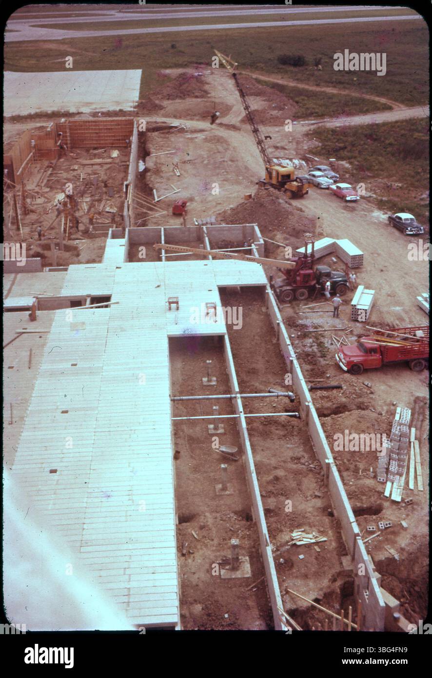 This photograph shows the South Wing of the air terminal at Port ...