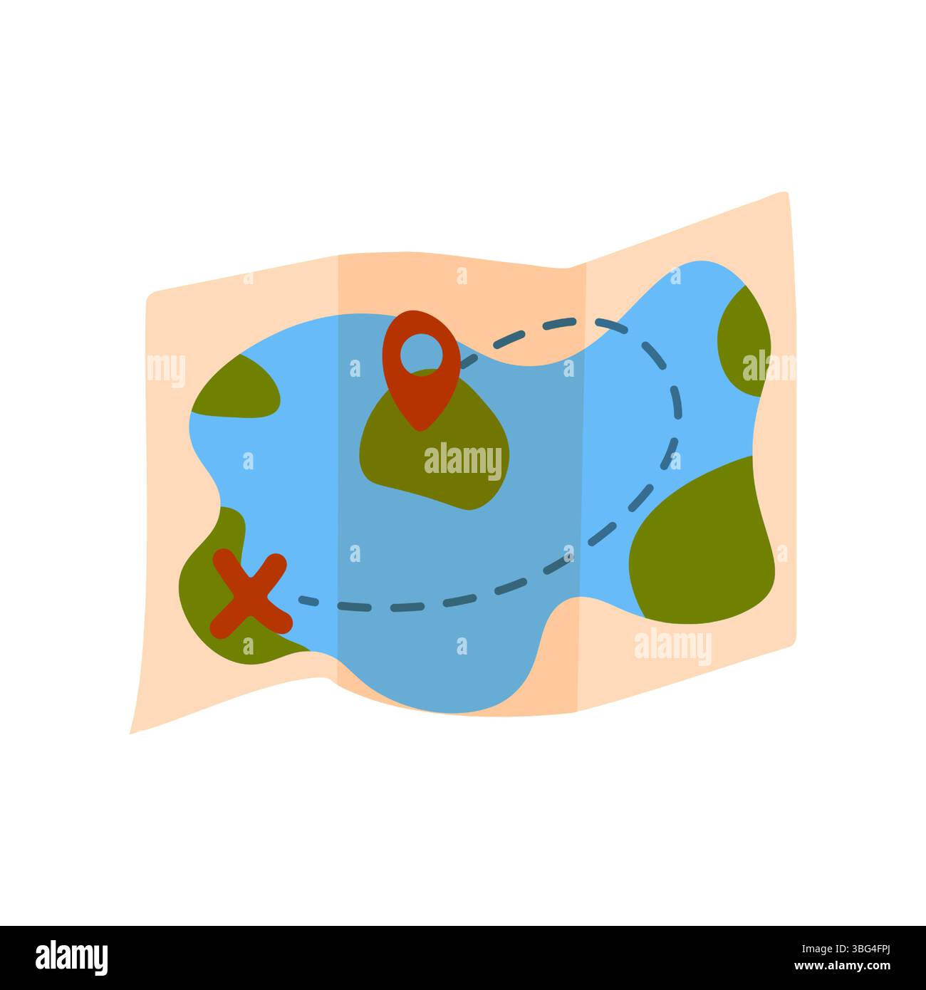 Treasure location Stock Vector Images - Alamy