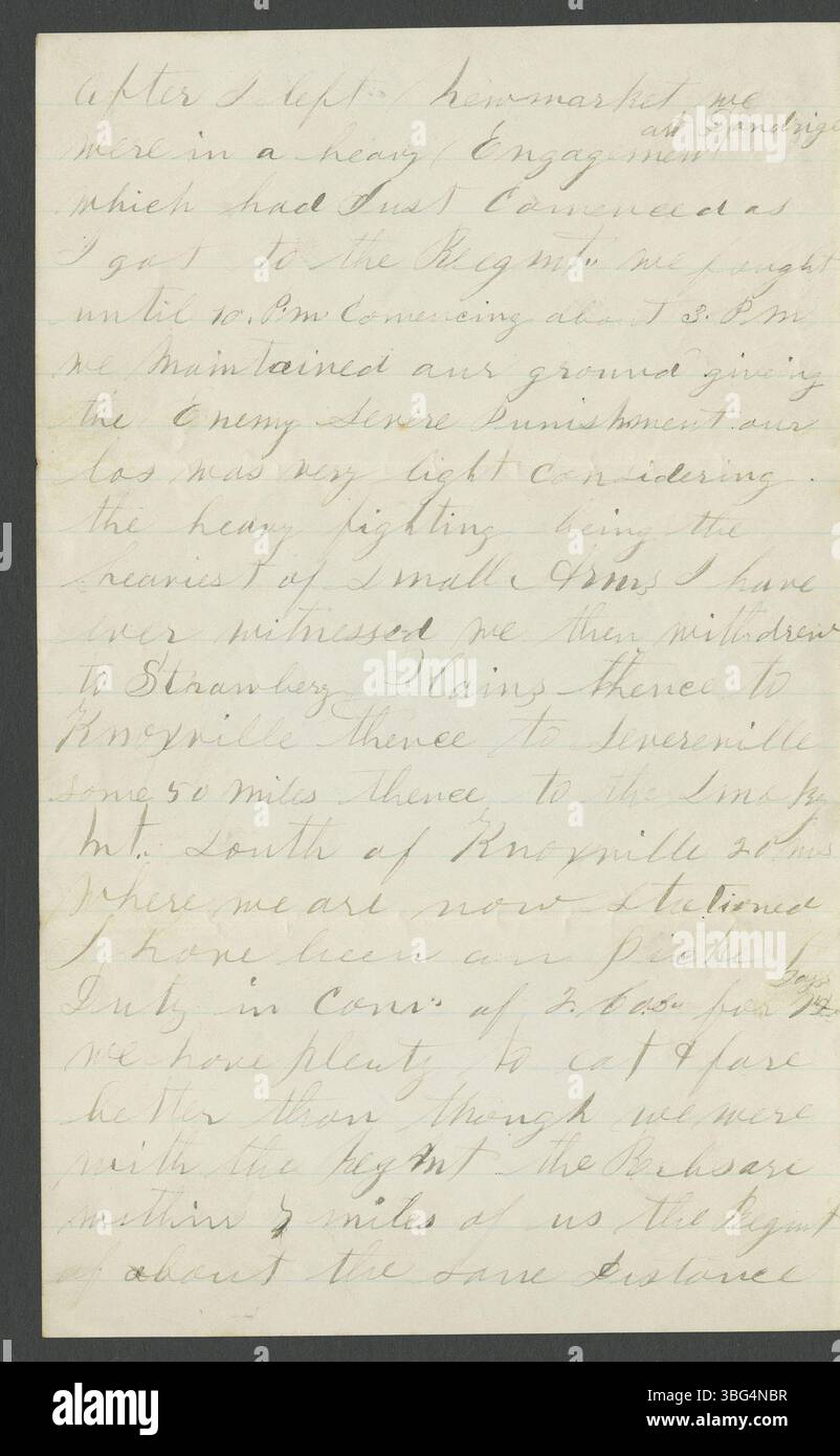 This second page of William McKnight's February 6, 1864, letter to his ...