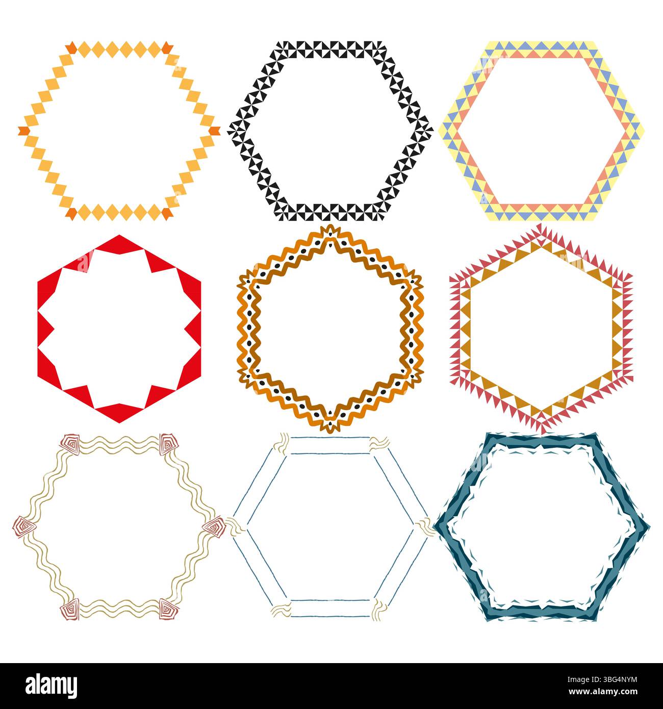 Polygon honeycomb symbol. Colored geometric shape. Hexagon grid vector ...