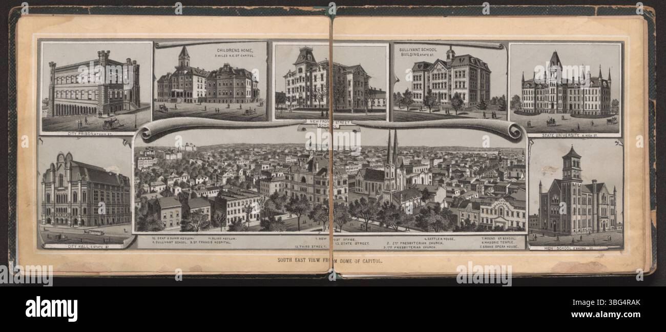 The 1888 Souvenir of Columbus features a variety of illustrations of ...